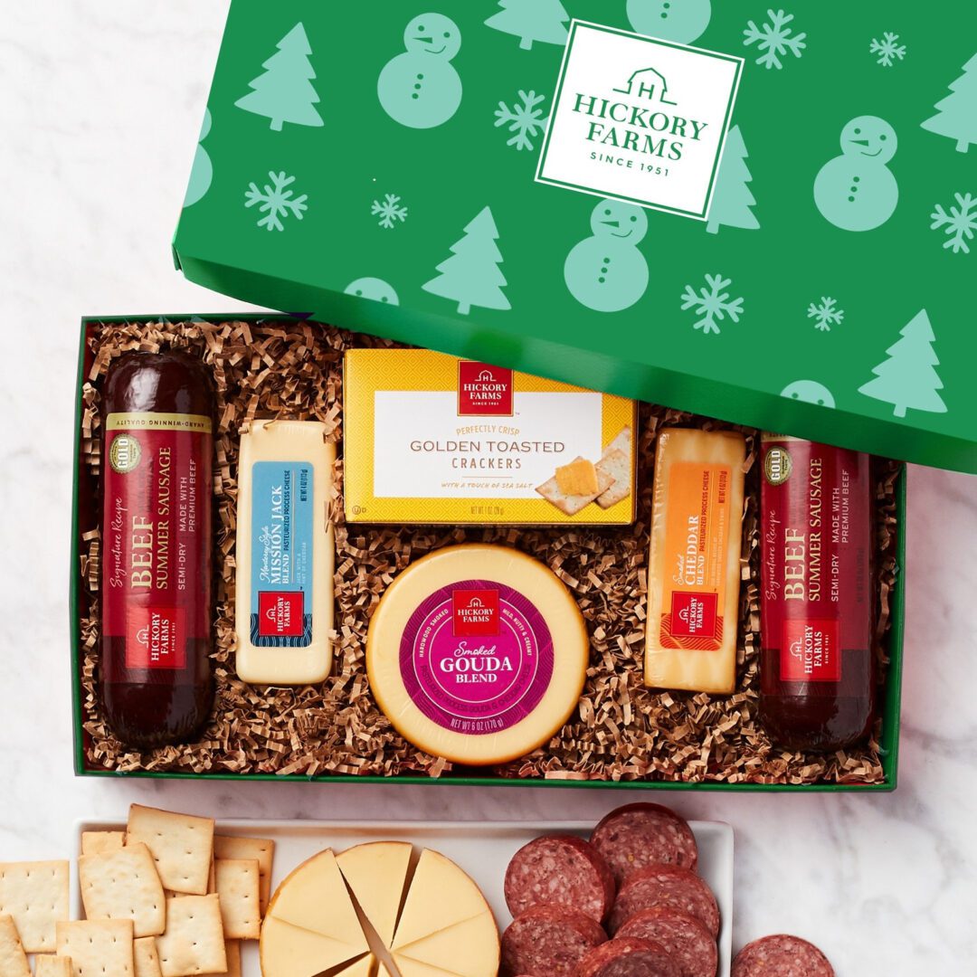 Holiday Sausage & Cheese Collection: Hickory Farms Gift Box - So Fly