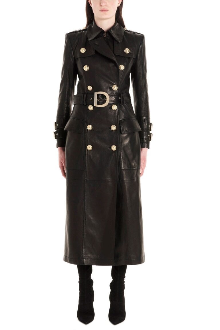 BALMAIN BLACK TRENCH COAT - So Fly